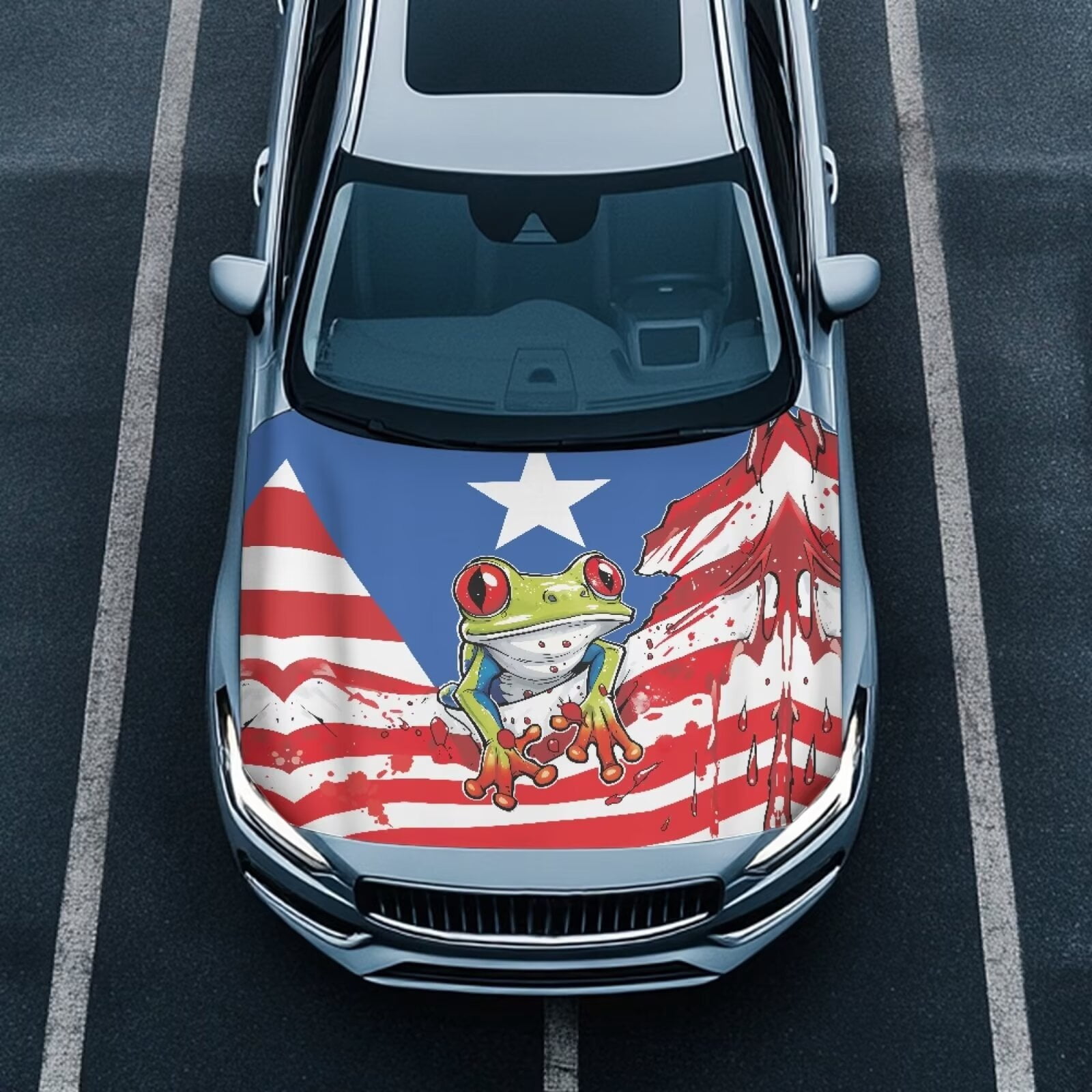 KUIFORTI Car Hood Cover Protector Novelty Car Accessories Exterior ...