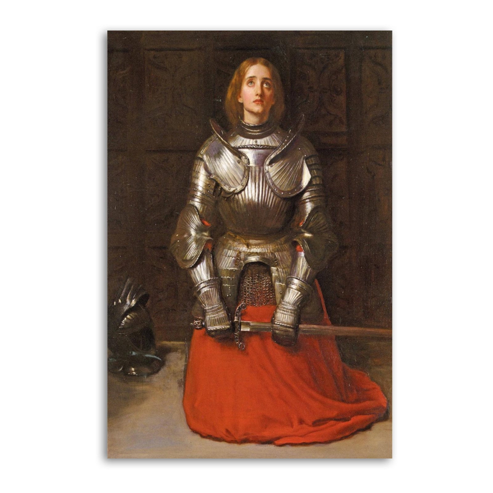 JOAN of ARC in Red The Famous Historic Heroine of France Canvas Wall ...