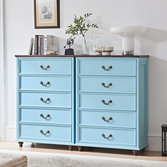 JOAXSWE 2-Piece Farmhouse Tall Dresser Set, 45