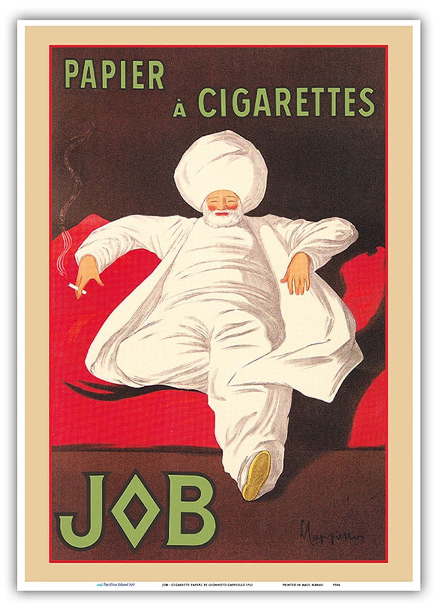 JOB Rolling Papers Paris - Papier A Cigarettes - Vintage Advertising ...