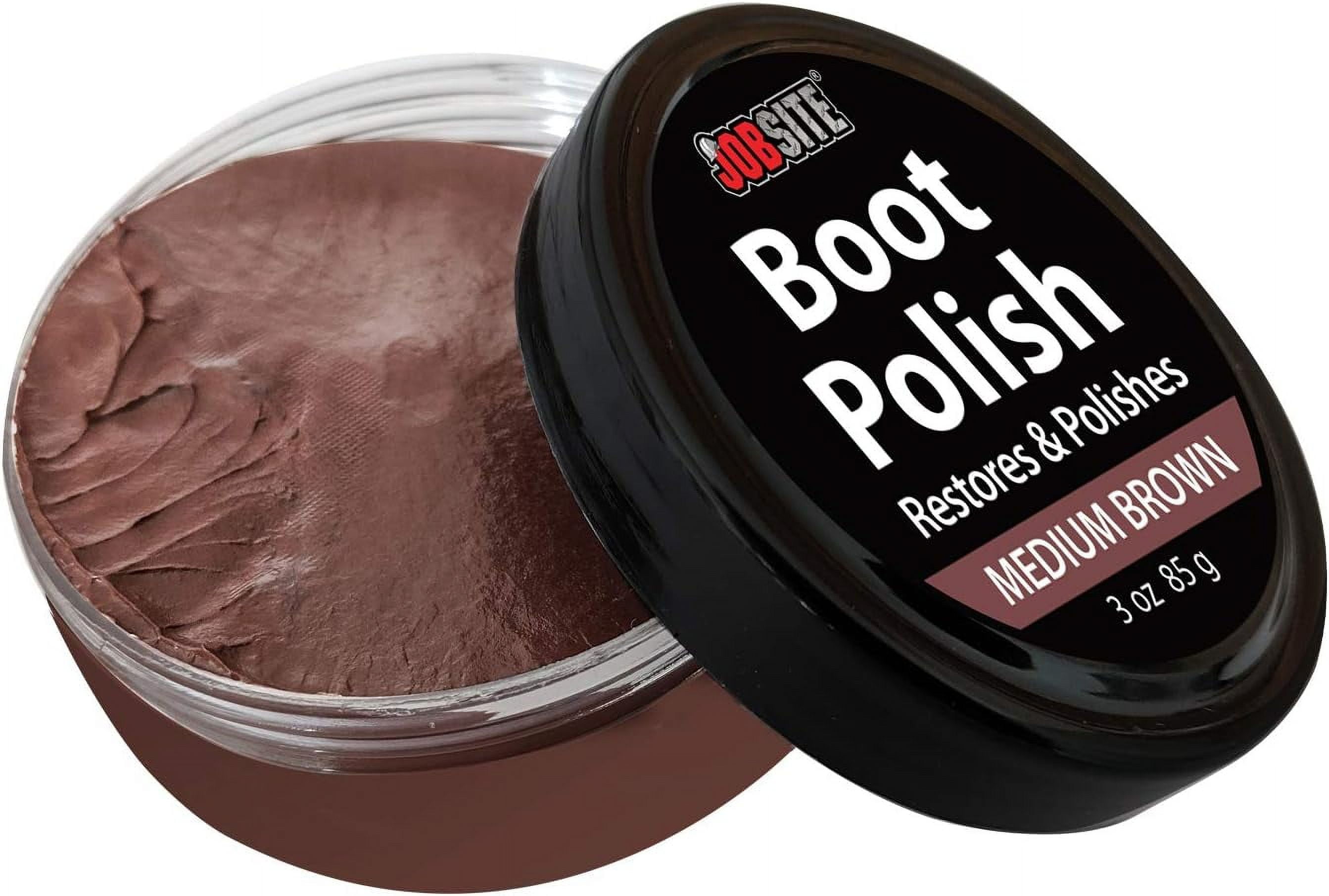 JOB SITE Premium Leather Boot & Shoe Polish Cream - Conditioner ...