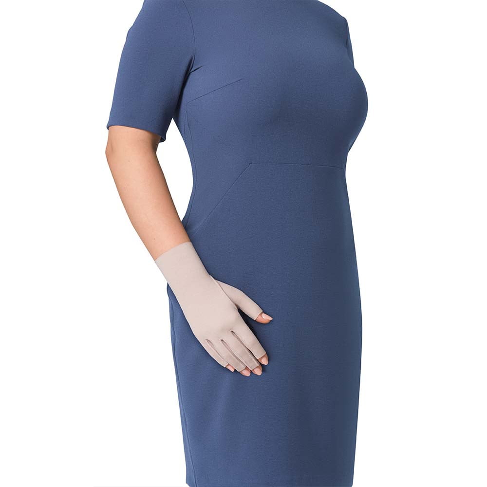 JOBST Bella Lite Compression Gloves, 20-30 mmHg, Glove, Beige, Size 1 ...