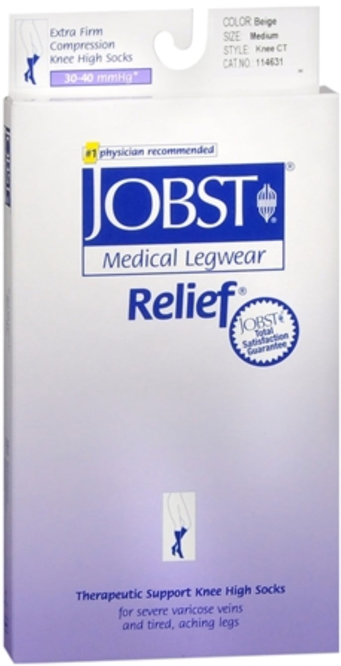 JOBST Medical LegWear Relief Knee High Socks Firm Compression 20-30 ...
