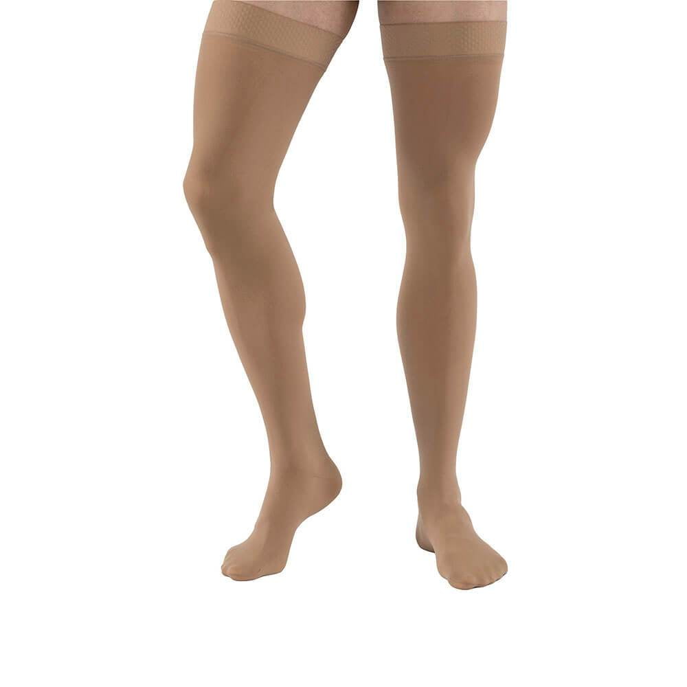 JOBST Relief 15-20 mmHg Compression Stockings, Thigh High Silicone Band ...