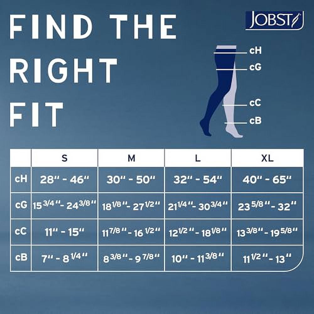 JOBST Relief Waist High Graduated Compression Stockings, 20-30 mmHg ...