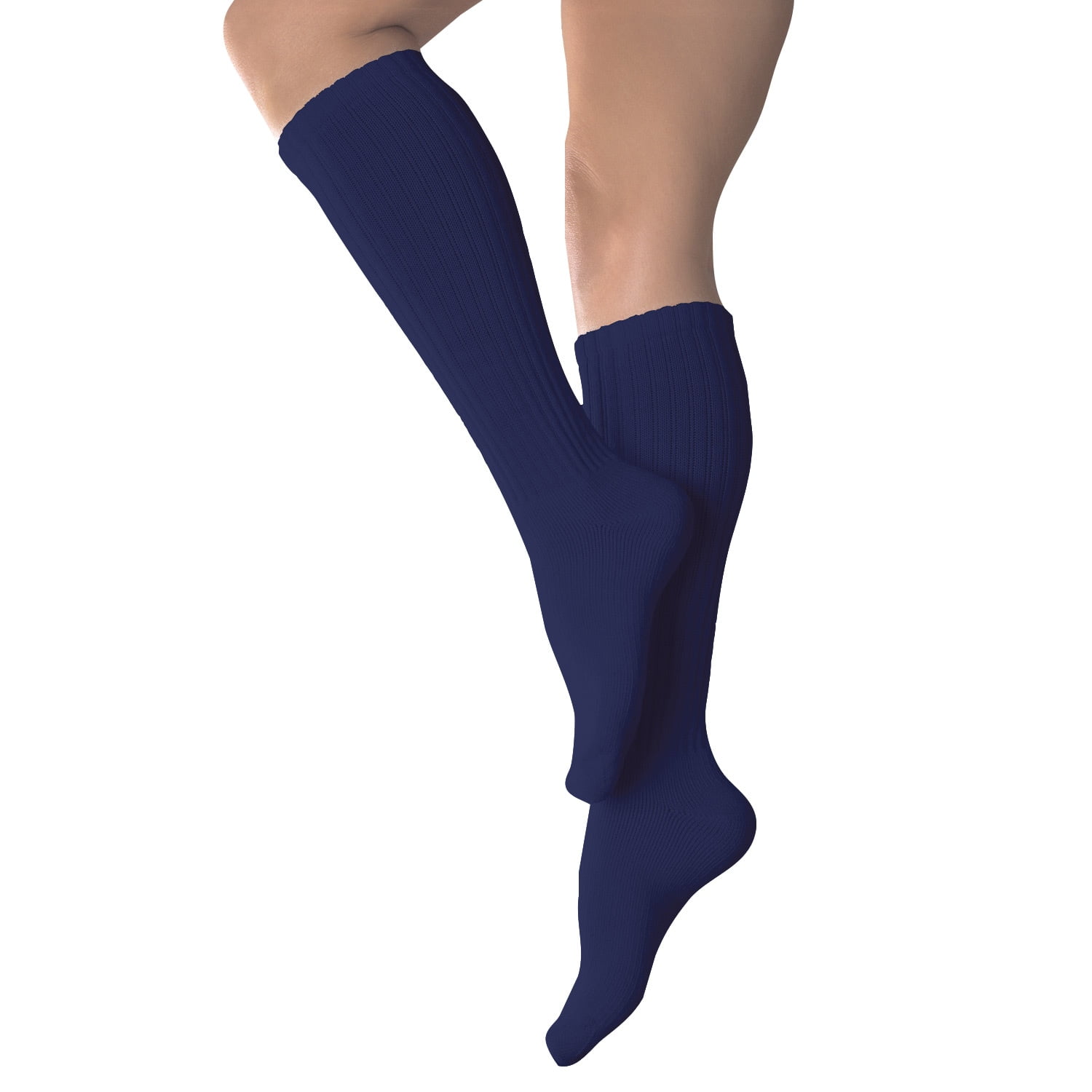 JOBST Sensifoot Closed Toe Knee Socks, Navy, Large - Walmart.com