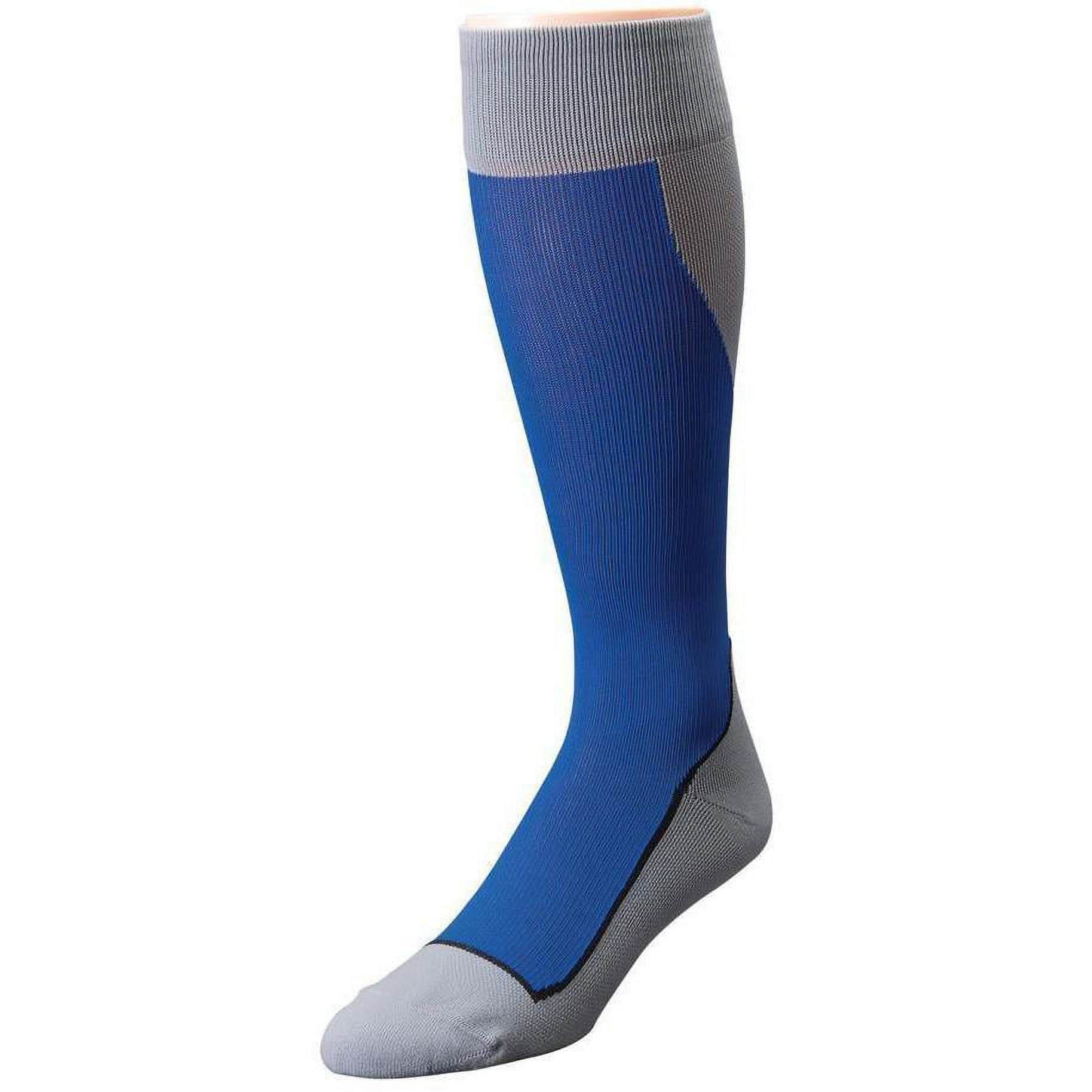 JOBST Sport Knee High 20-30 mmHg Compression Socks, Royal Blue/Grey ...