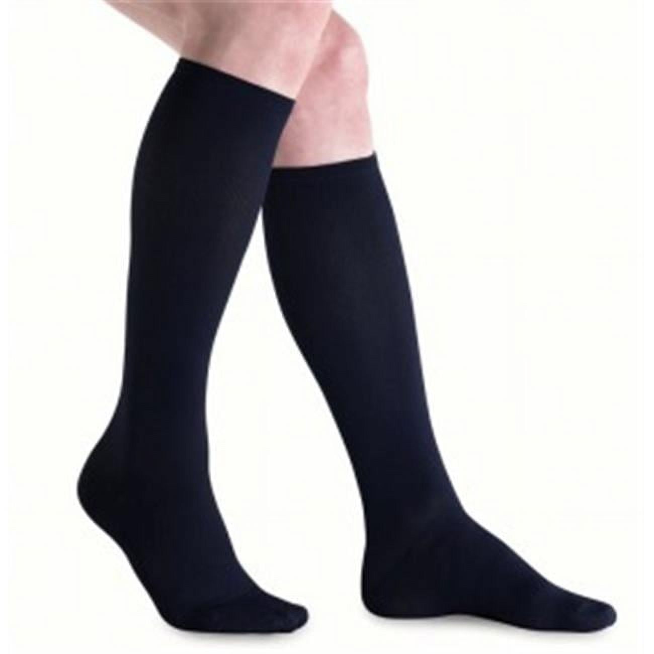 JOBST TRAVEL SOCK 15-20 KNEE CLOSED TOE BLACK SZ 5 - Walmart.com