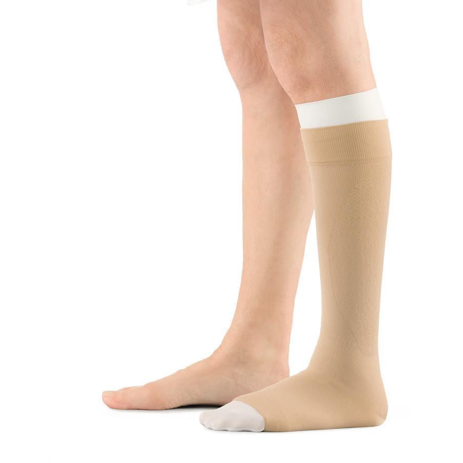 JOBST UlcerCare Open Toe Knee High Zipper Plus Liner 40 mmHg (Beige ...