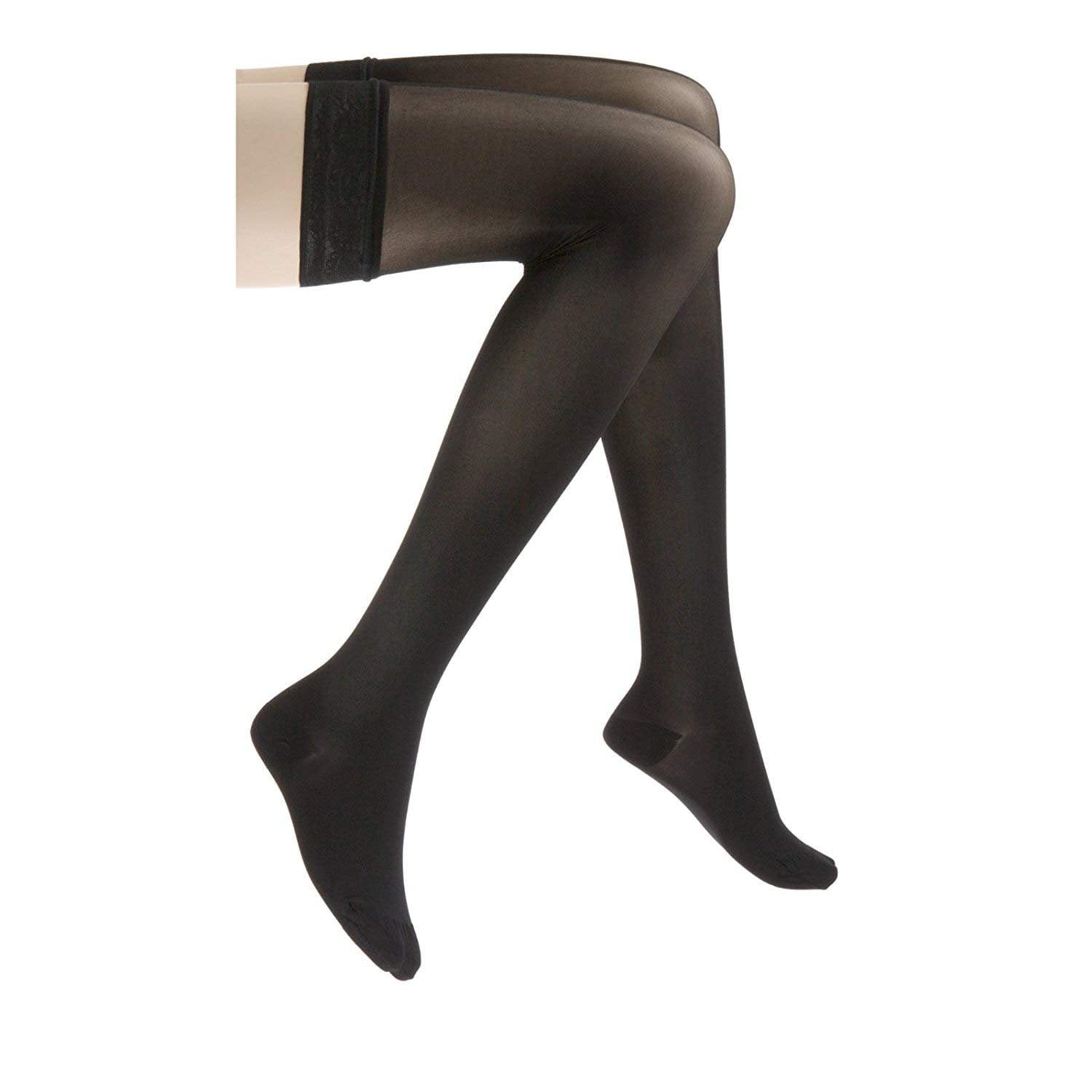 Jobst UltraSheer 20-30 Closed Toe Thigh High Compression Stockings w ...