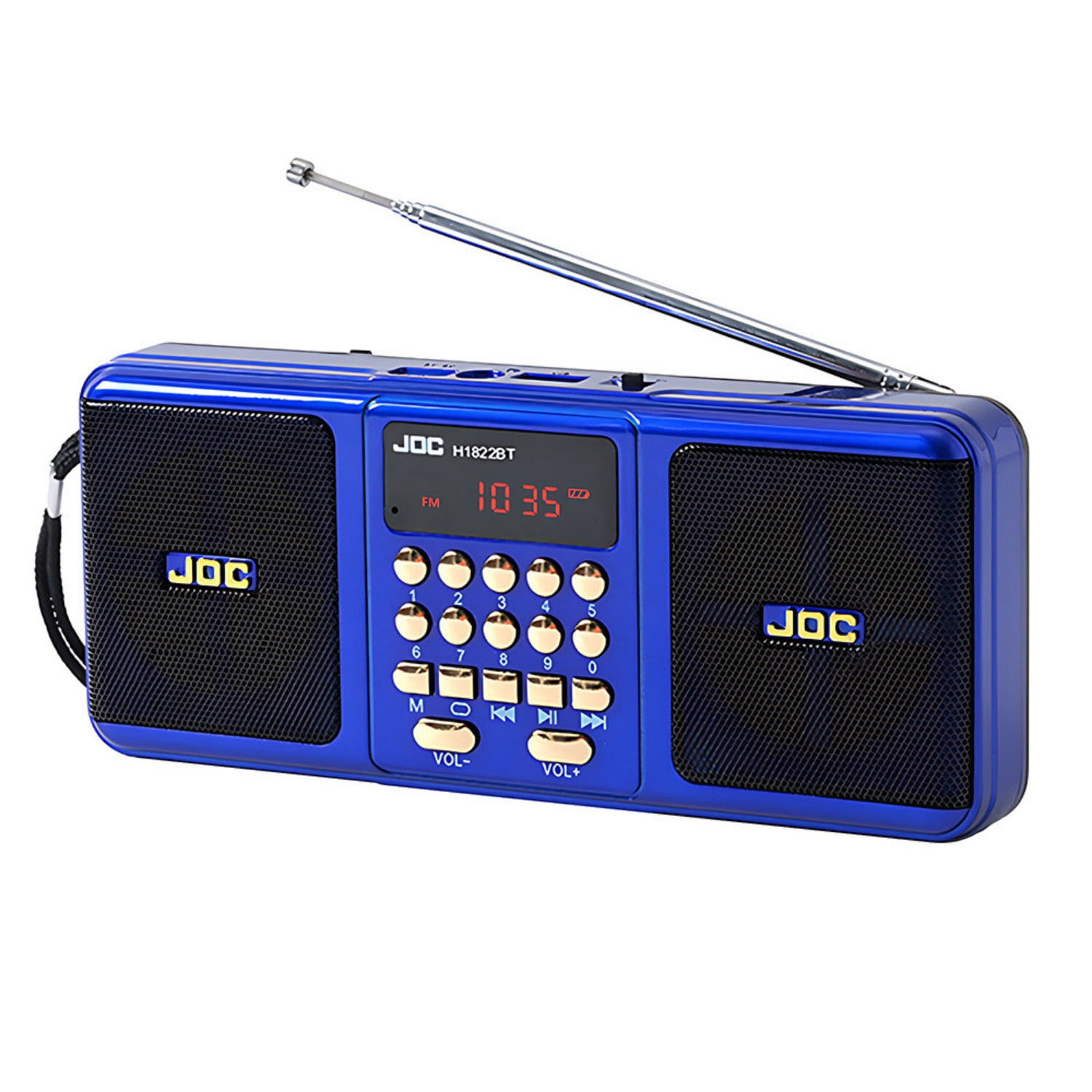 JOC Portable HIFI Stereo Wireless Digital Pocket FM Radio with FM/USB ...