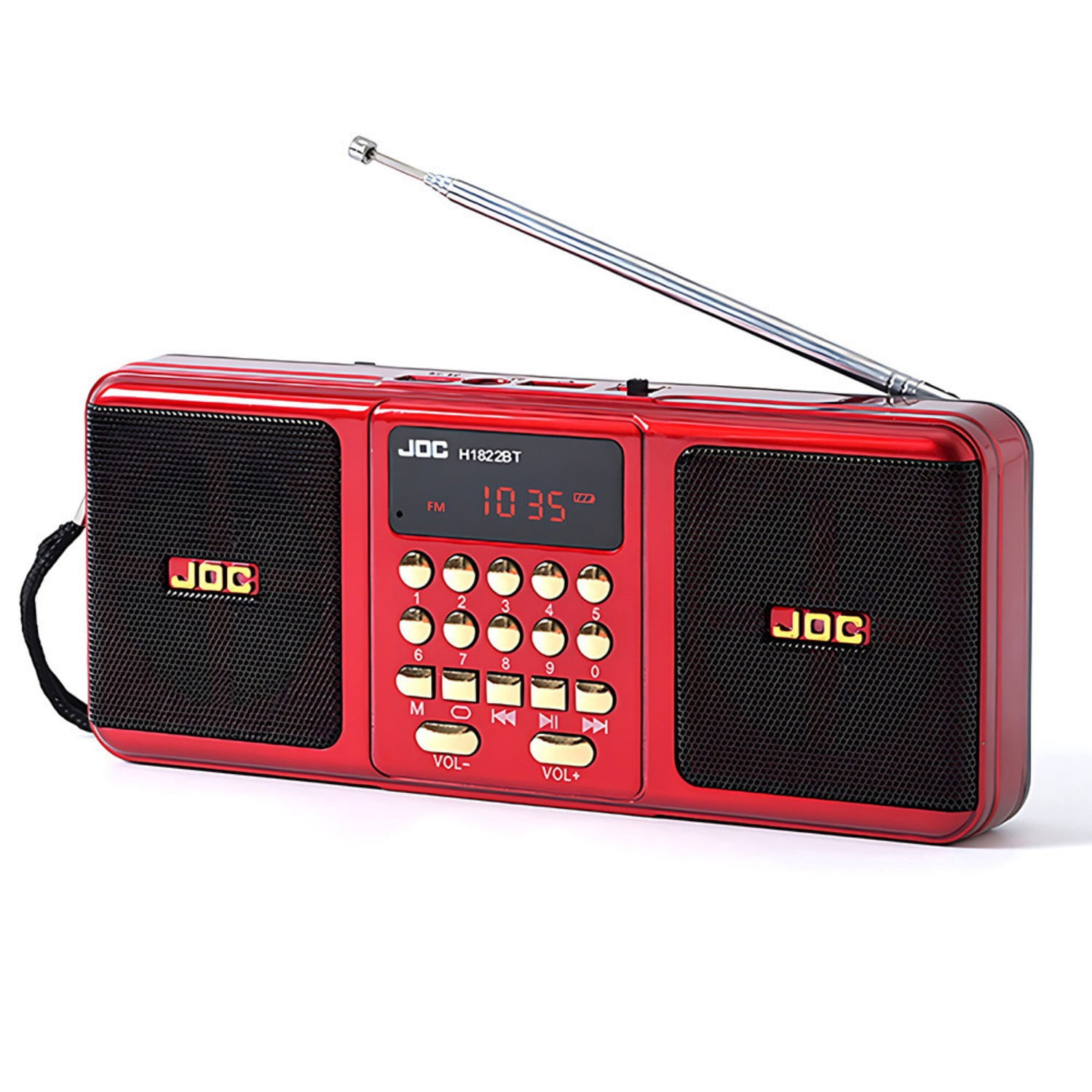 JOC Portable HIFI Stereo Wireless Digital Pocket FM Radio with FM/USB ...