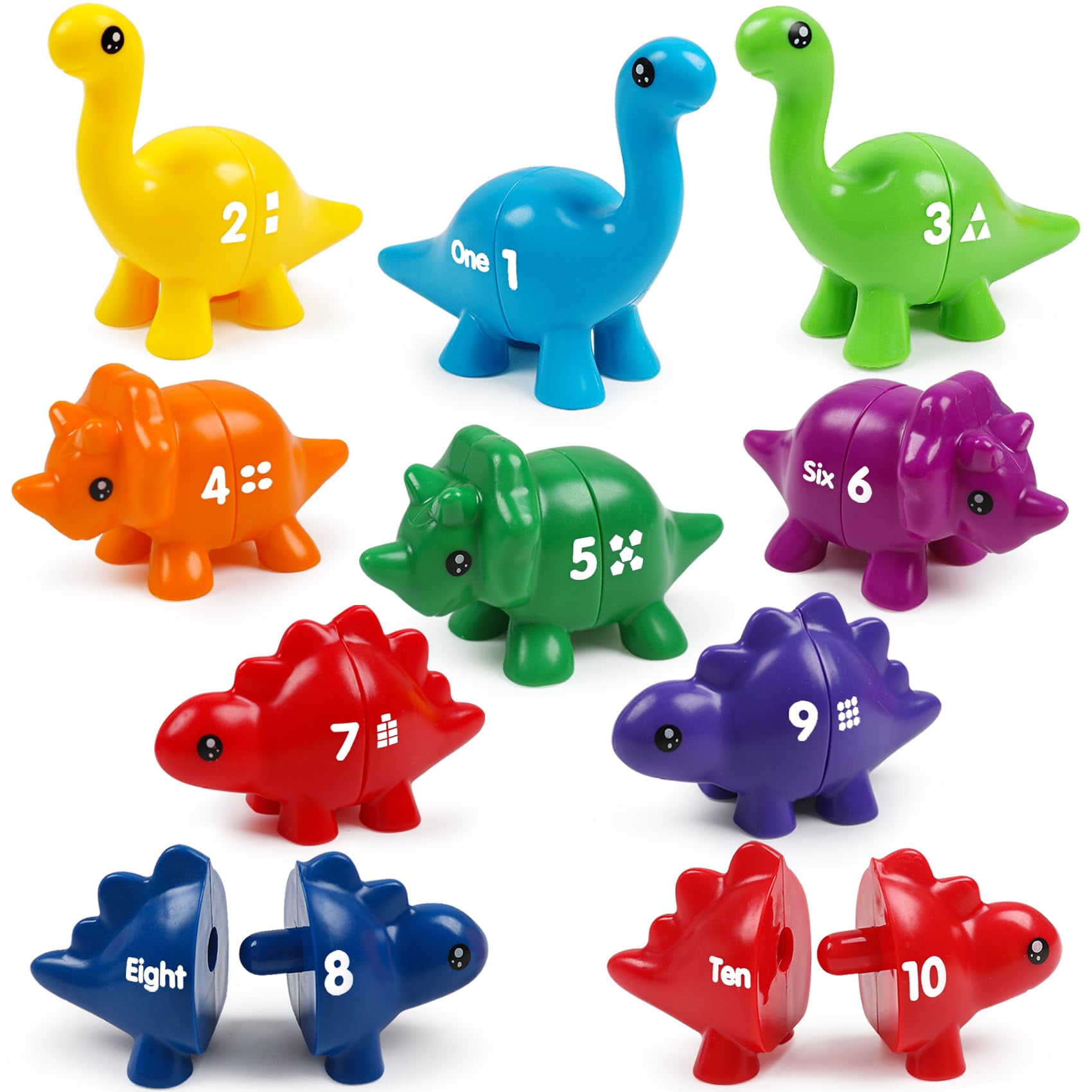 JOCHA Dinosaur Matching Montessori MMF7 Sensory Preschool Educational ...