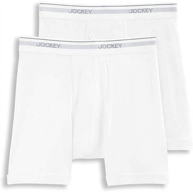 JOCKEY MEN'S PACK X2 - 03 BOXER WHITE - 4XL BIG - UNDERWEAR BOXER ...