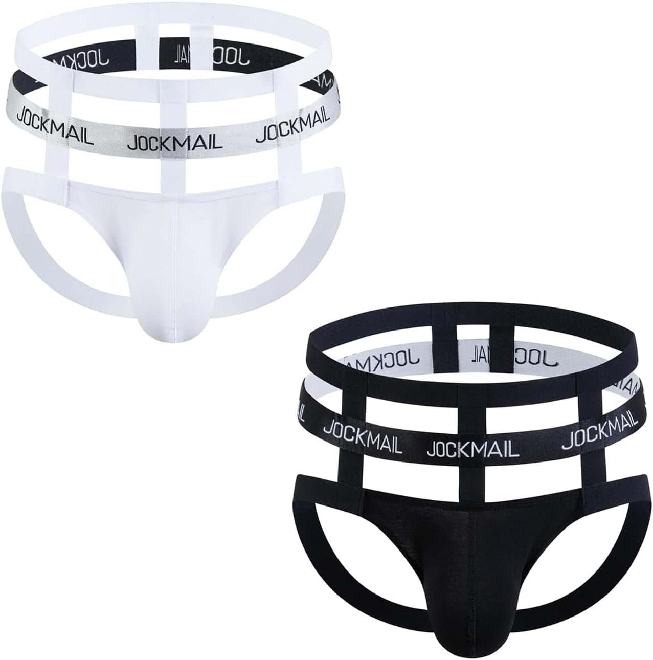 JOCKMAIL 2PCS/Pack Mens Breathable Jockstrap Mens Thong Jock Strap Male Underwear Low Rise ...