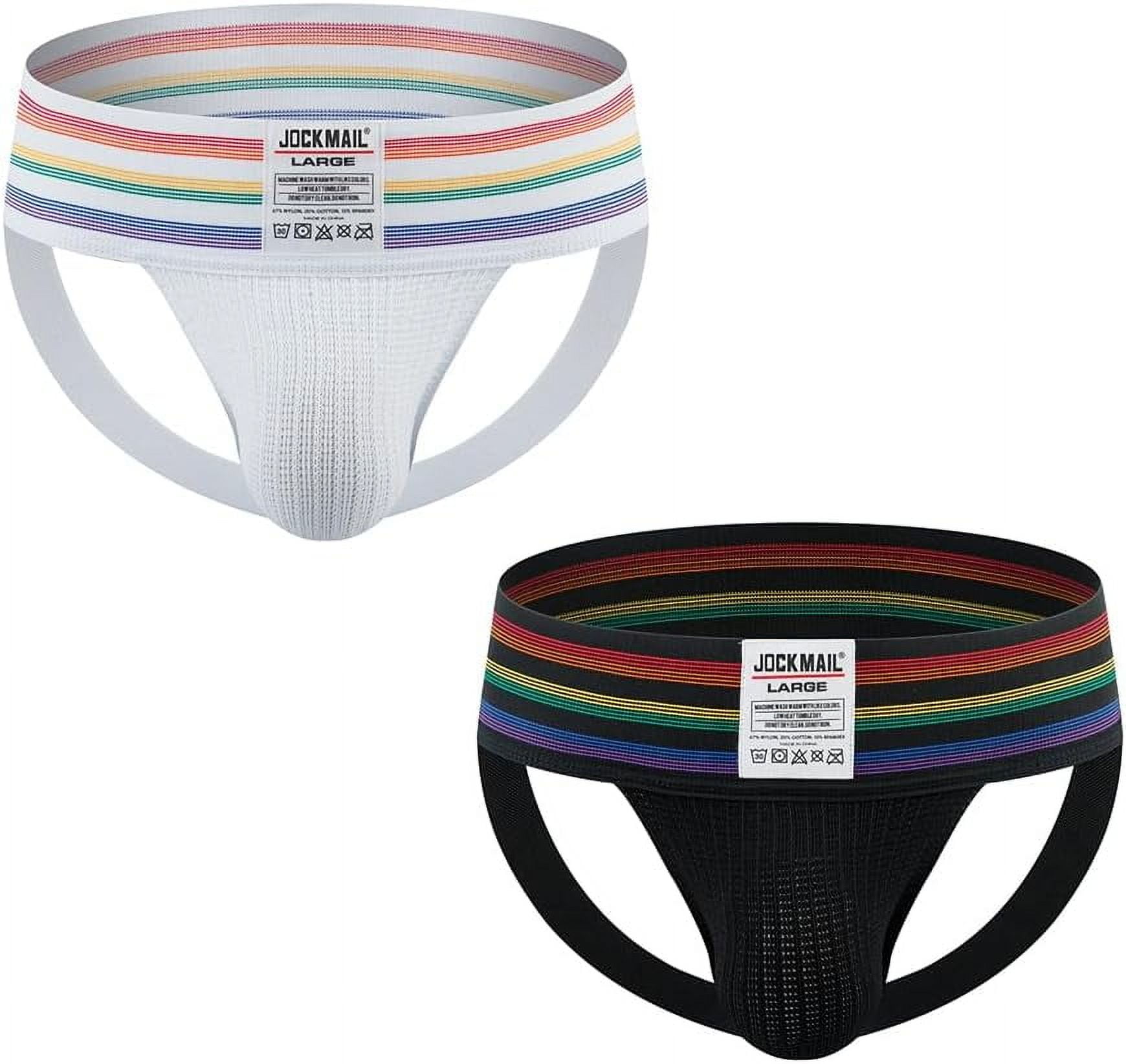 JOCKMAIL 2PCS/Pack Mens Jock Strap Briefs Men's Thongs Mens Athletic ...