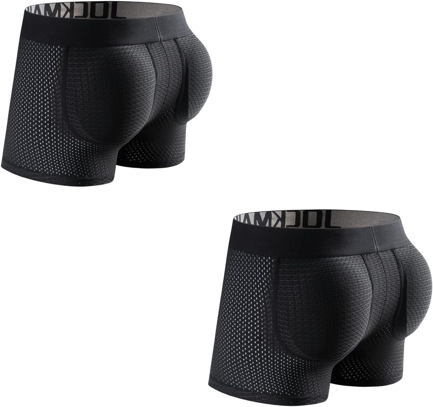 JOCKMAIL 2PCS/Pack Mens Padded Boxer Brief for Enhancing Buttocks Male ...
