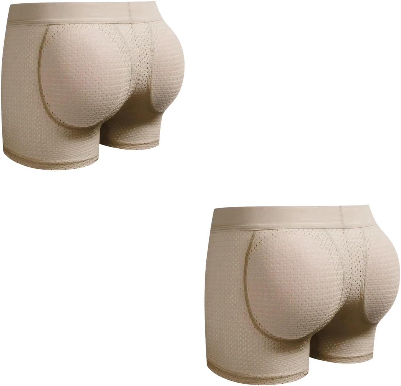 JOCKMAIL 2PCS/Pack Mens Padded Boxer Brief for Enhancing Buttocks Male ...