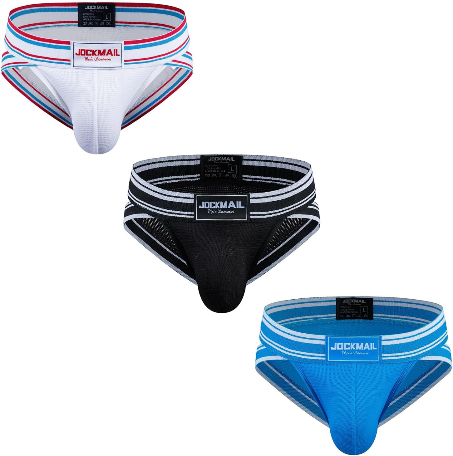 JOCKMAIL 3PCS/Pack Men's Underwear Briefs Mens Breathable Comfortable ...