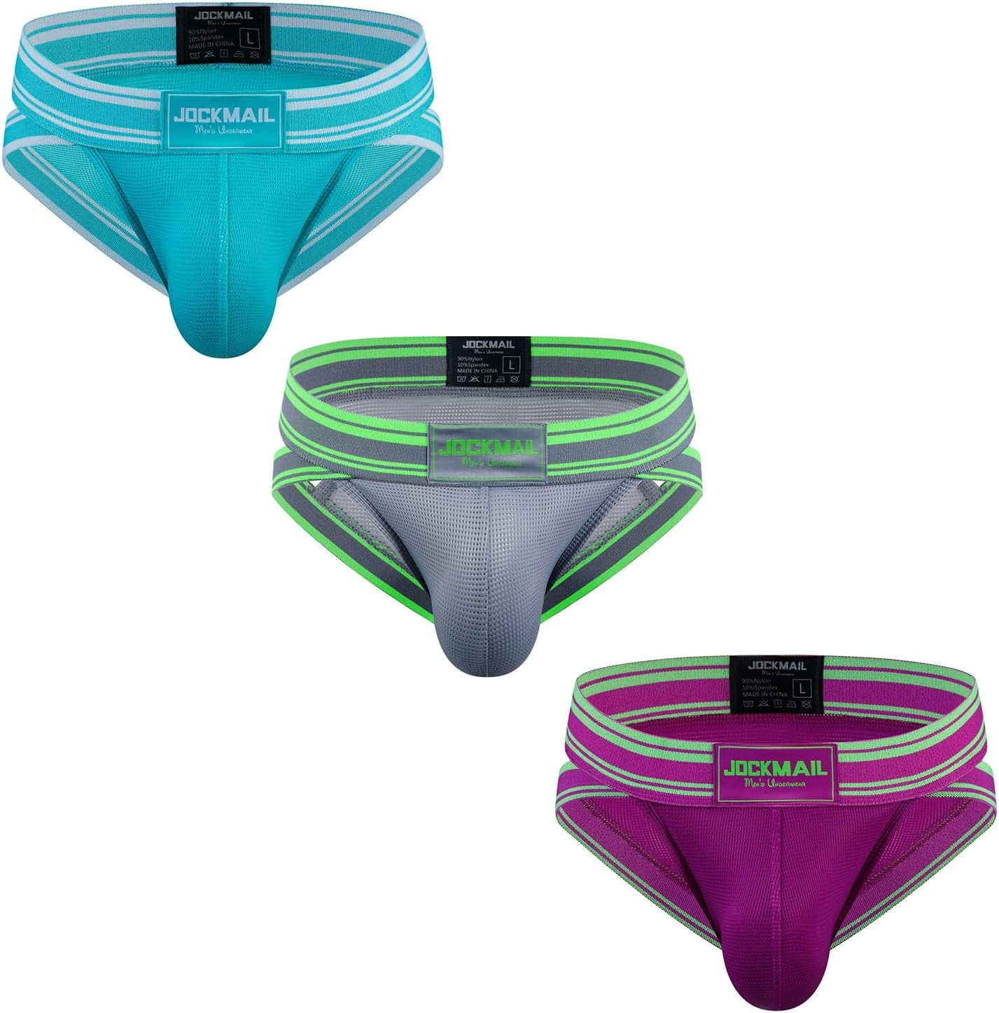 JOCKMAIL 3PCS/Pack Men's Underwear Briefs Mens Breathable Comfortable ...