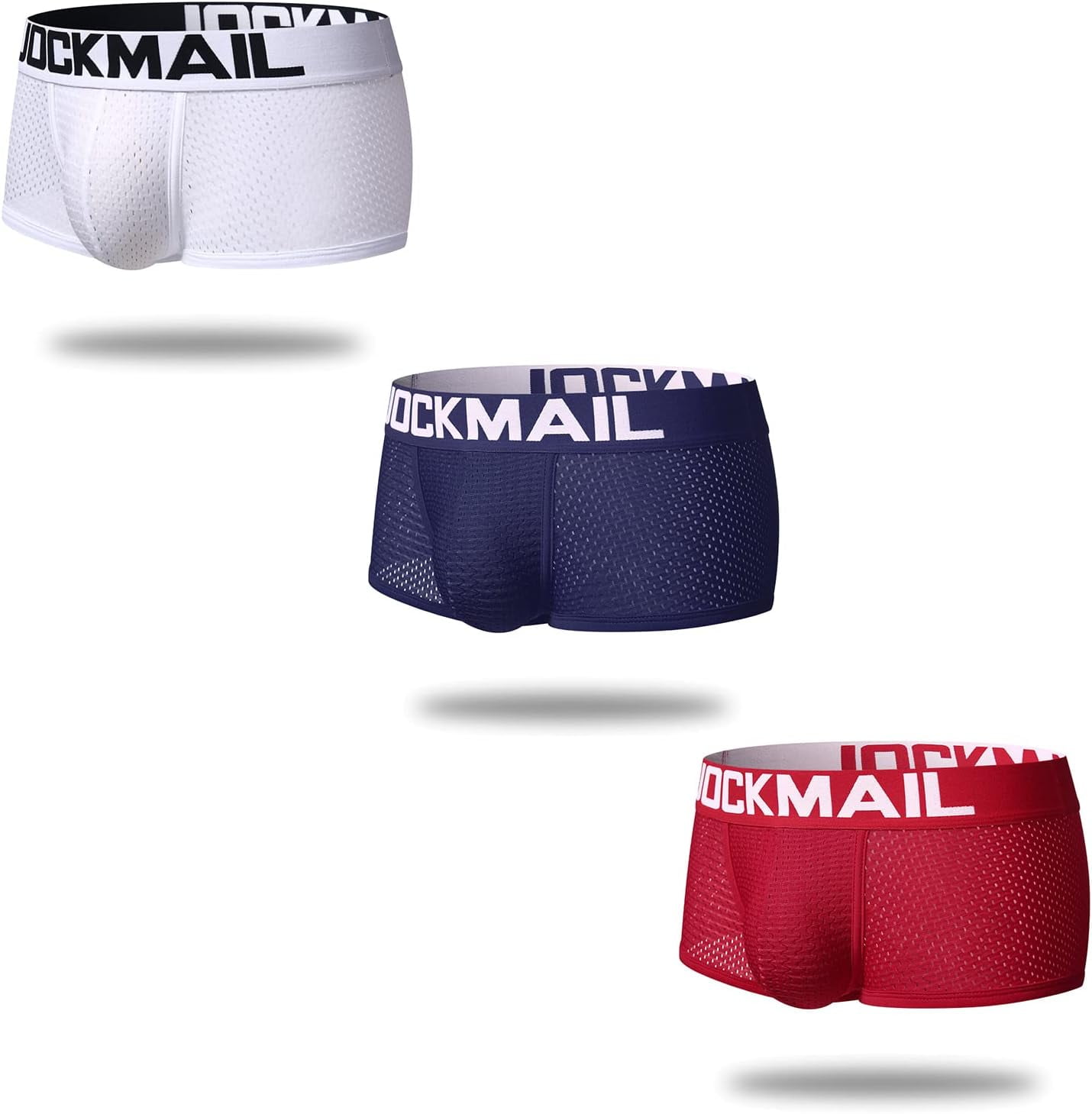 JOCKMAIL 3PCS/Pack Mens Boxer Briefs Men's Underwear Cotton Mens Boxers ...