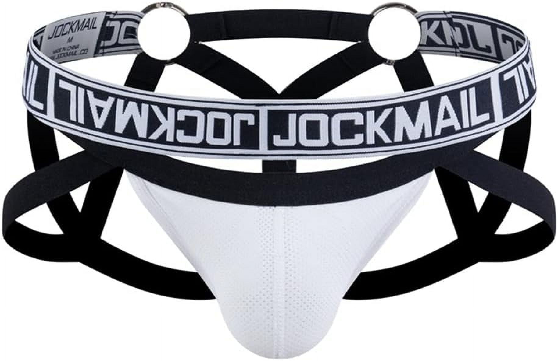 JOCKMAIL Jockstrap Mesh Breathable Athletic Supporters for Men Jock Strap Male Underwear Sport ...