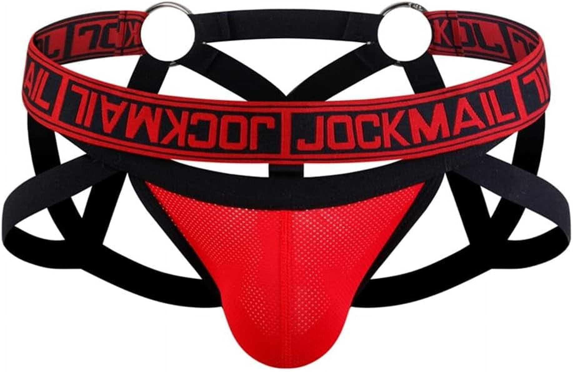 JOCKMAIL Jockstrap Mesh Breathable Athletic Supporters for Men Jock ...