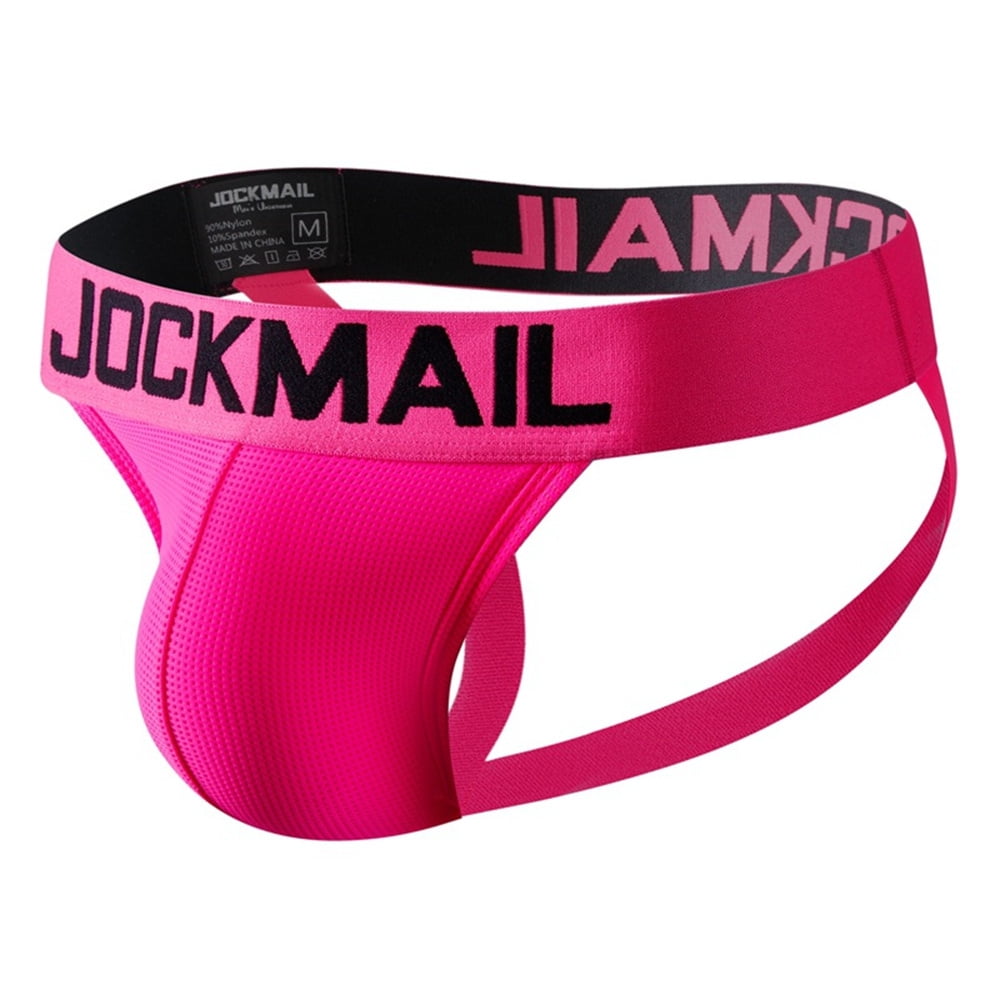JOCKMAIL Men's Briefs Jock Strap Rainbow Breathable Men Sport Underwear ...