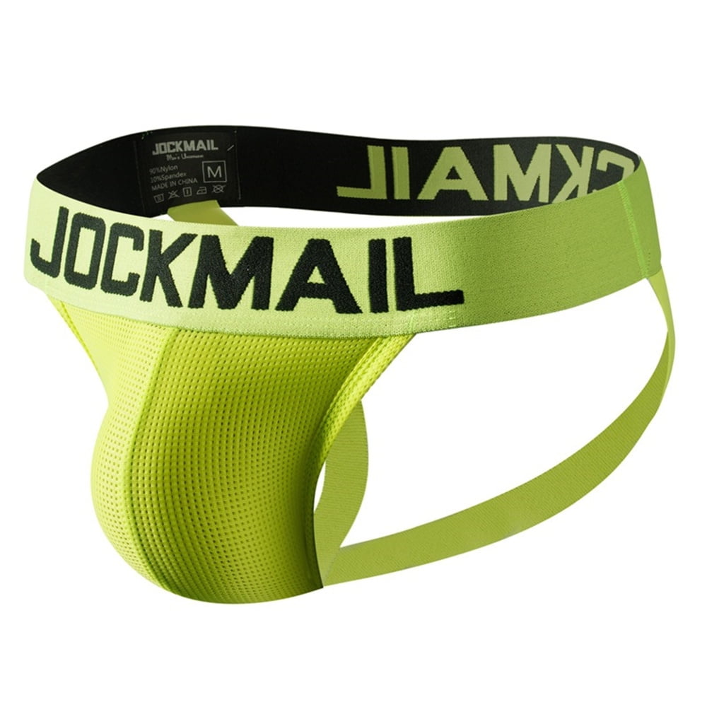 JOCKMAIL Men's Briefs Jock Strap Rainbow Breathable Men Sport Underwear ...