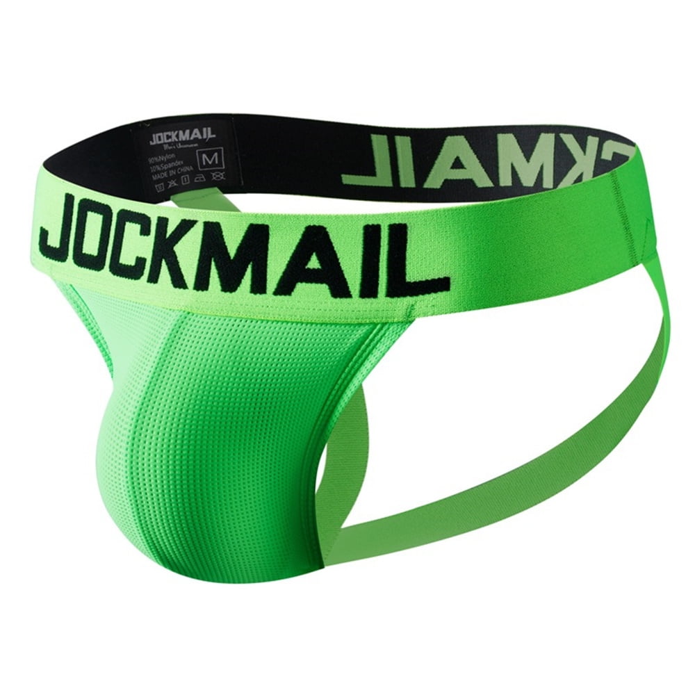 JOCKMAIL Men's Briefs Jock Strap Rainbow Breathable Men Sport Underwear ...