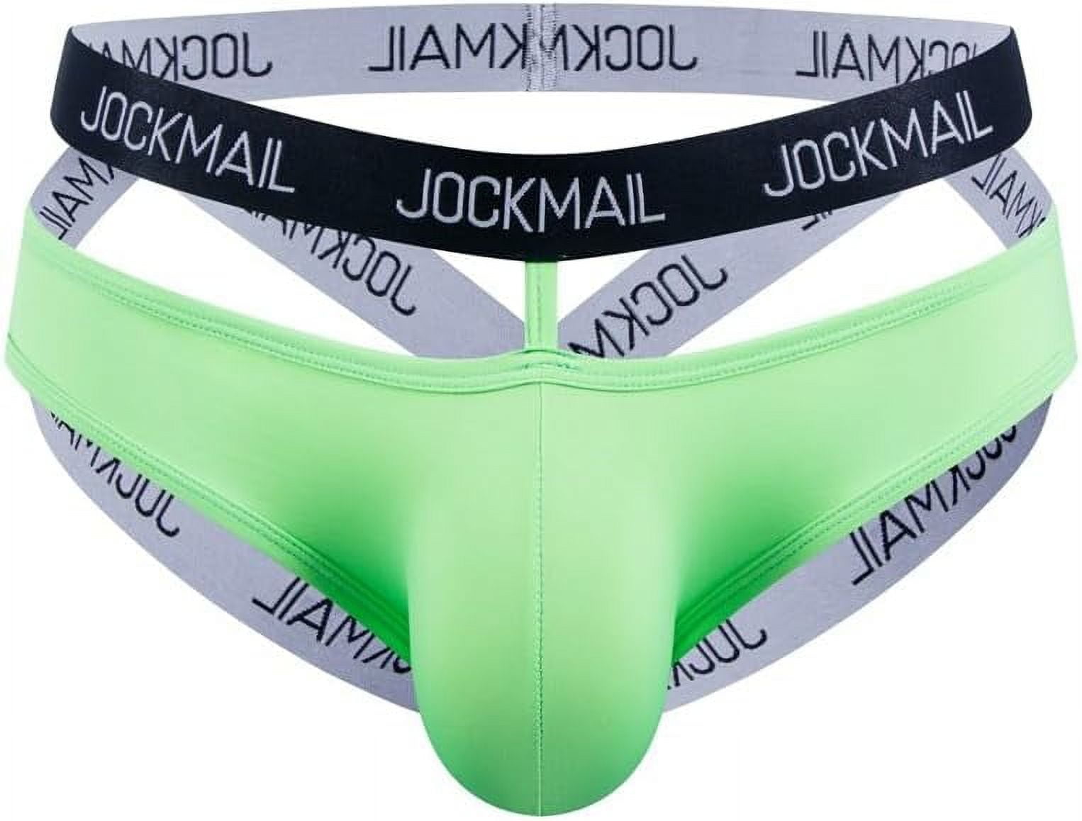 JOCKMAIL Men's Sexy Jockstrap Ice Silk Breathable Thongs Men's Thong ...