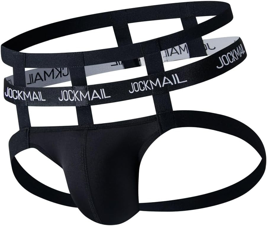 JOCKMAIL Men's Thong G-String Underwear Mens Sexy Jockstrap Breathable ...