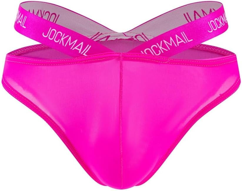 JOCKMAIL Men's Thong Underwear Sexy Men's Ice Silk Thong Bikini Low ...