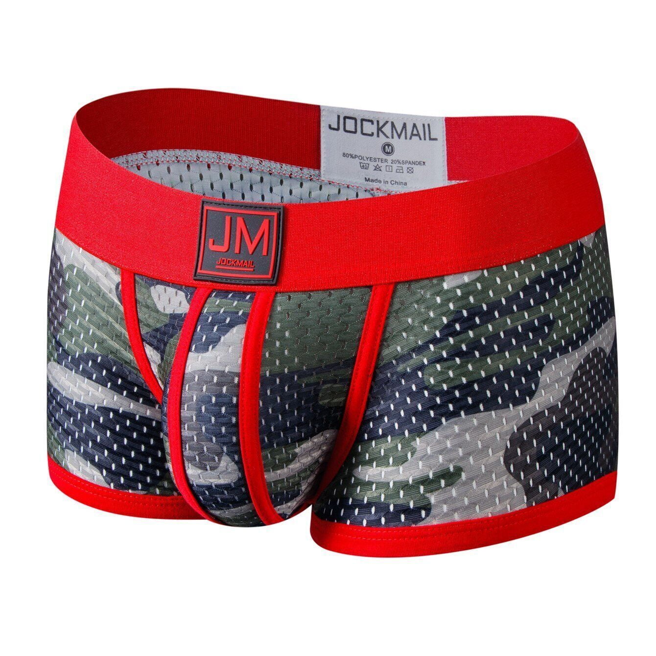 JOCKMAIL Mens 6 Pack Boxer Shorts Trunks Gift Jockstrap Underwear Nylon ...