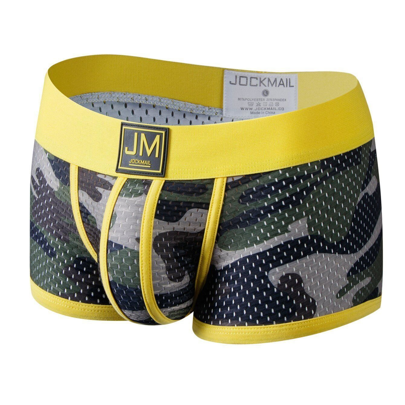 JOCKMAIL Mens 6 Pack Boxer Shorts Trunks Gift Jockstrap Underwear Nylon ...