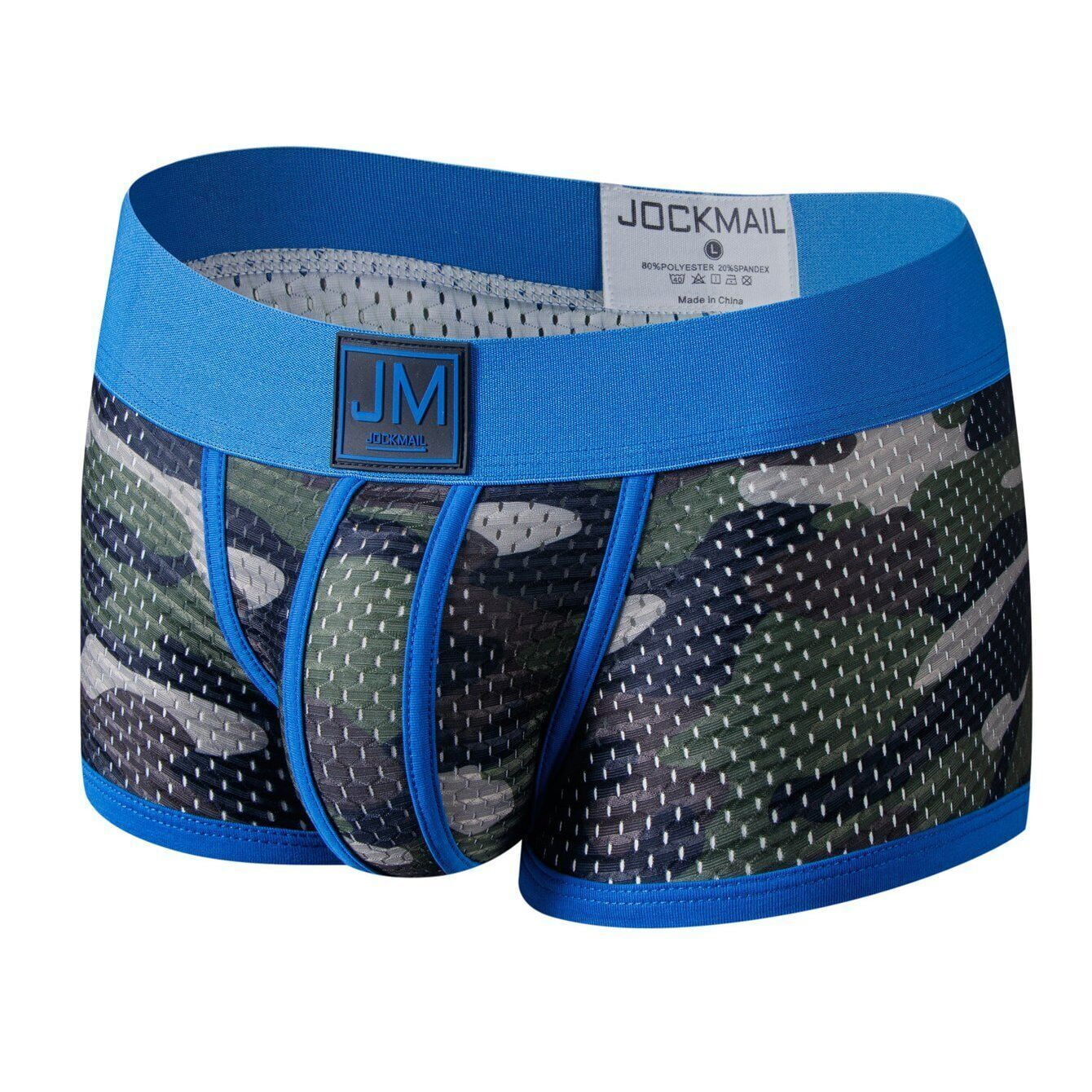 JOCKMAIL Mens 6 Pack Boxer Shorts Trunks Gift Jockstrap Underwear Nylon ...