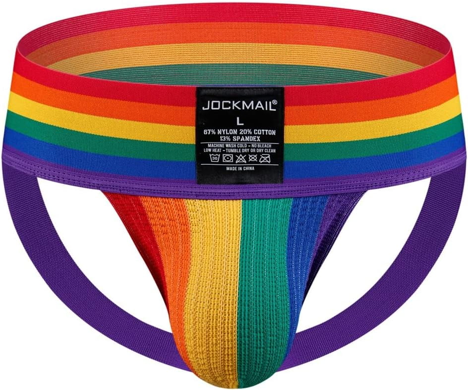 JOCKMAIL Mens Briefs Jockstrap Athletic Supporter Men Jockstrap Rainbow ...