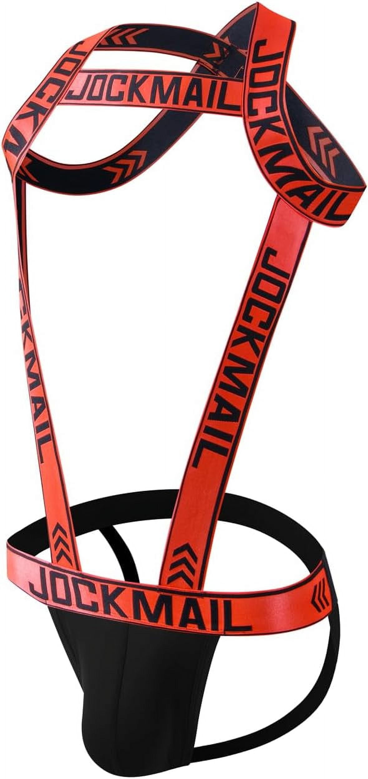 JOCKMAIL Mens Harness Sport Shoulder Strap with Mens Jock Strap Fitness ...