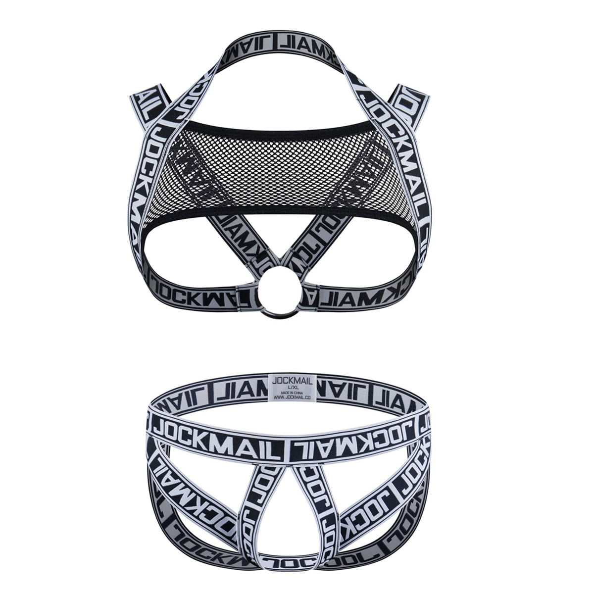 JOCKMAIL Mens Muscle Harness Shoulder Strap with Mens Jock Strap ...