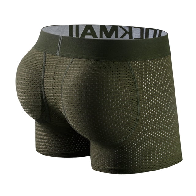 JOCKMAIL Mens Underwear Boxer Mens Padded Boxers Shorts Mesh Breathable ...