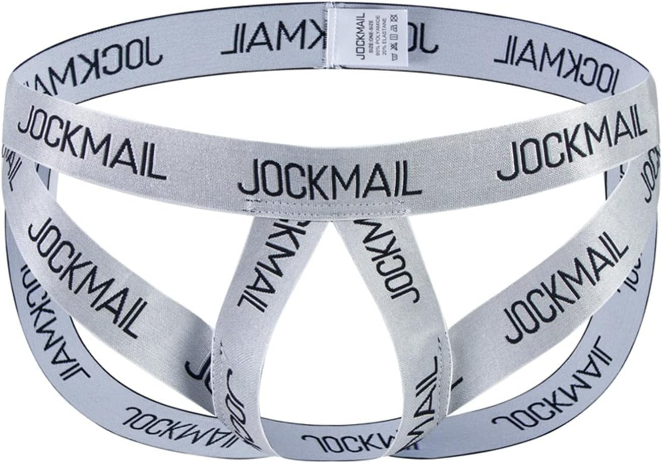 JOCKMAIL Mens Underwear Thongs Jockstrap Athletic Supporter Underwear Male Underpants Jock Strap ...
