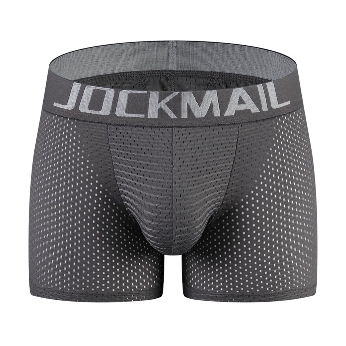 JOCKMAIL Mesh Mens Underwear Boxer Mens Padded Underwear Boxer with Hip ...