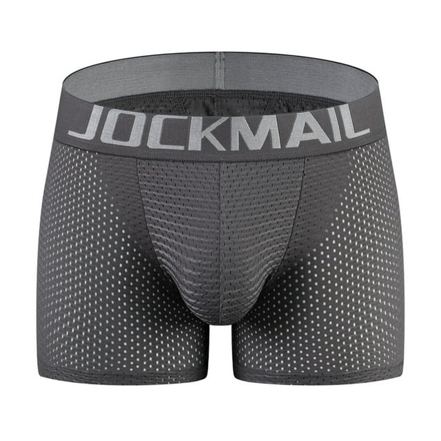 JOCKMAIL Mesh Mens Underwear Boxer Mens Padded Underwear Boxer with Hip ...