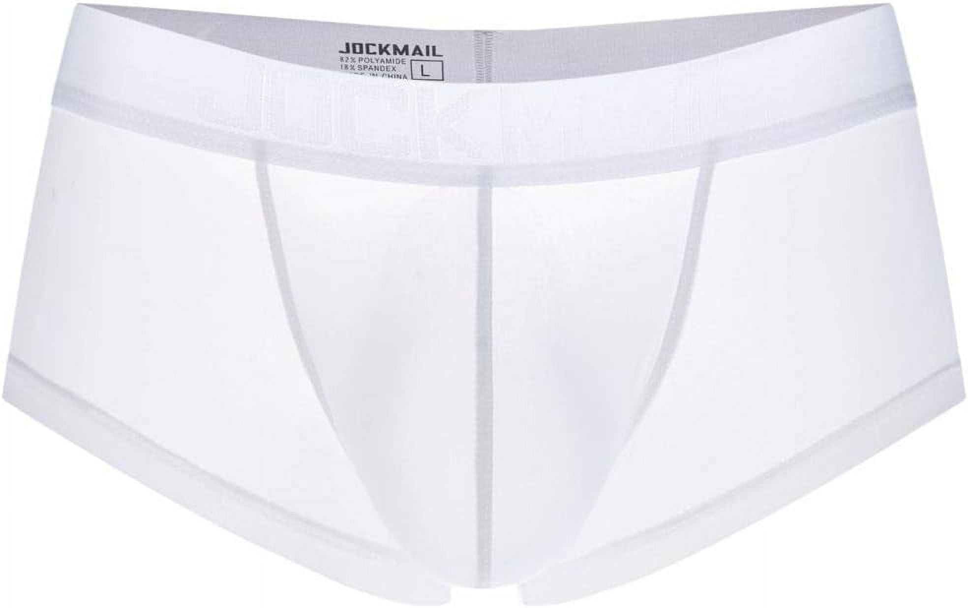 JOCKMAIL Ultra-thin Ice Sexy Underwear Men Boxers Solid Convex Mens ...