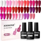 JODSONE 23Pcs Glitter Gel Nail Polish Kit, Soak‑Off Base & Matte Glossy ...