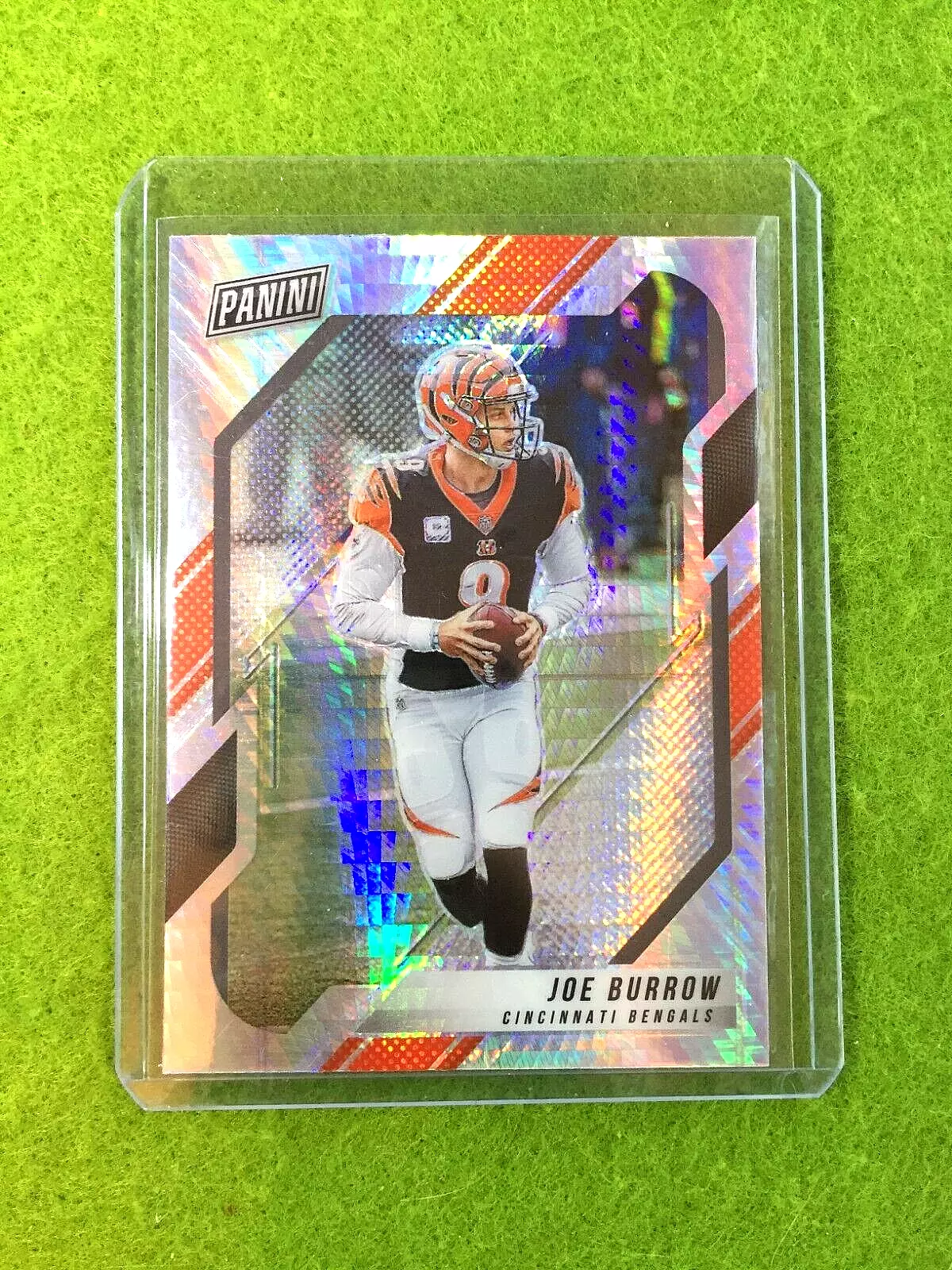 JOE BURROW SILVER PRIZM CARD HYPER VIP 2022 The National Joe Burrow ...