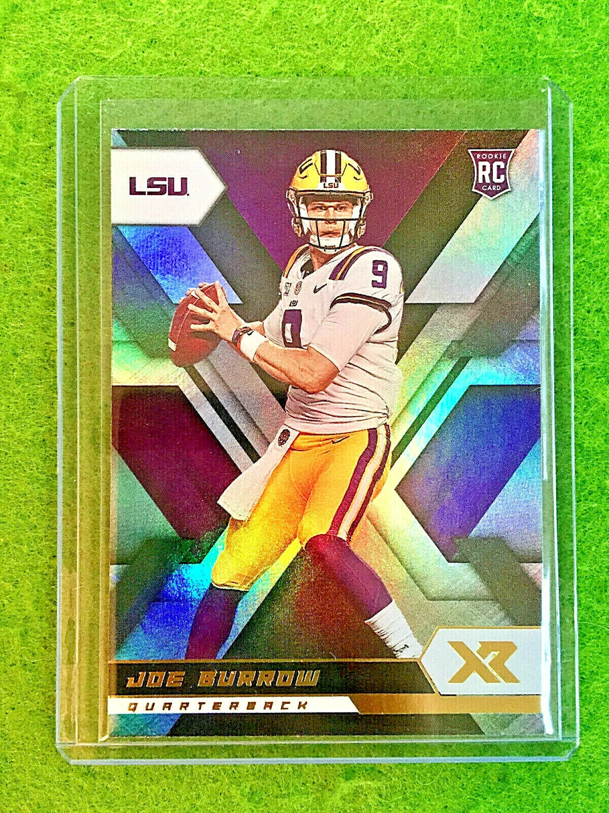 JOE BURROW SILVER PRIZM ROOKIE CARD LSU 2020 Chronicles XR Joe Burrow ...