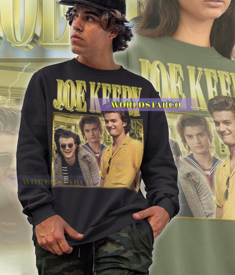 JOE KEERY Sweatshirt, Joe Keery Actor Homage Sweatshirtter, Joe Keery ...