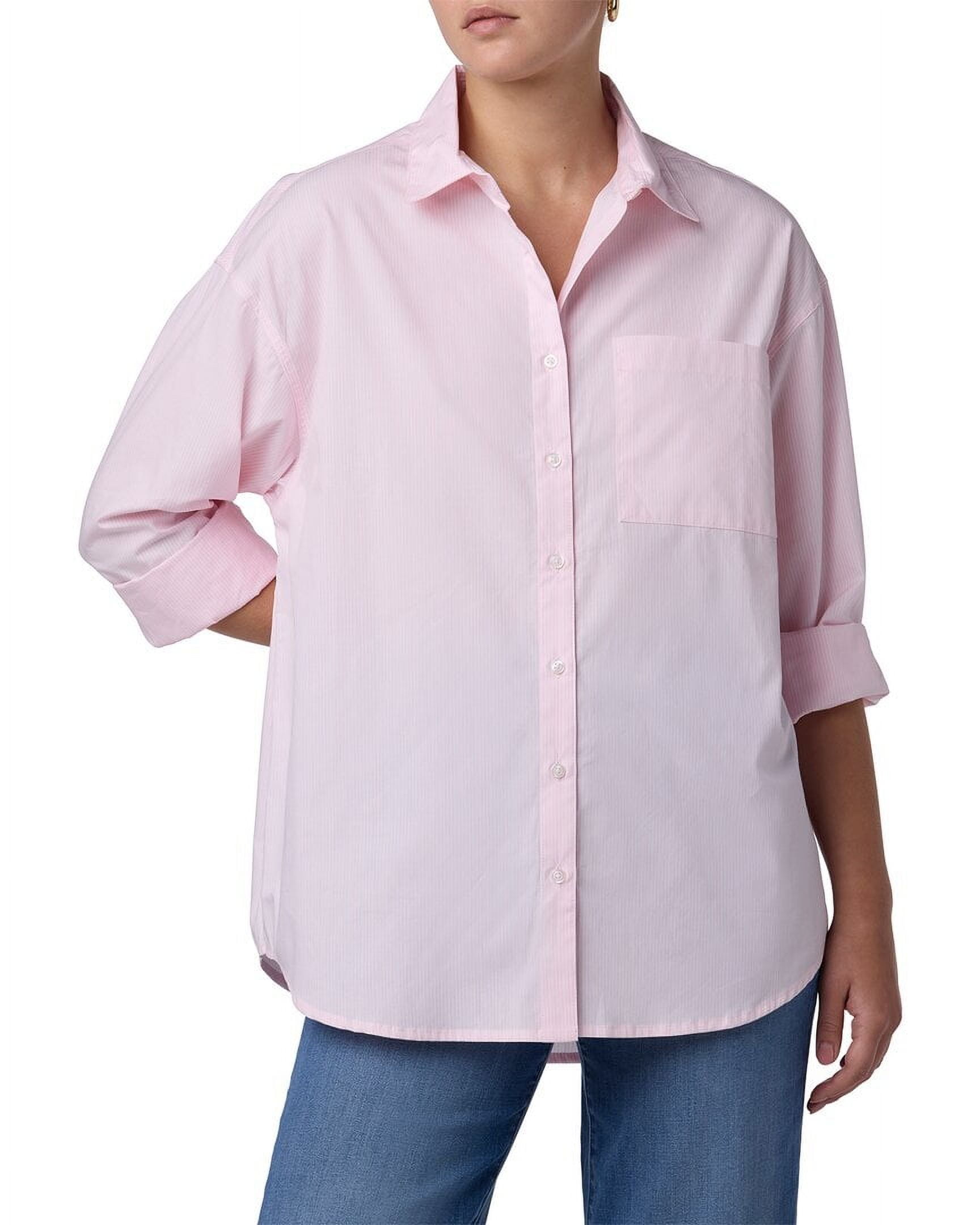 JOE'S Jeans womens JOE’S Jeans The Boyfriend Button-Down Shirt, m, Pink ...