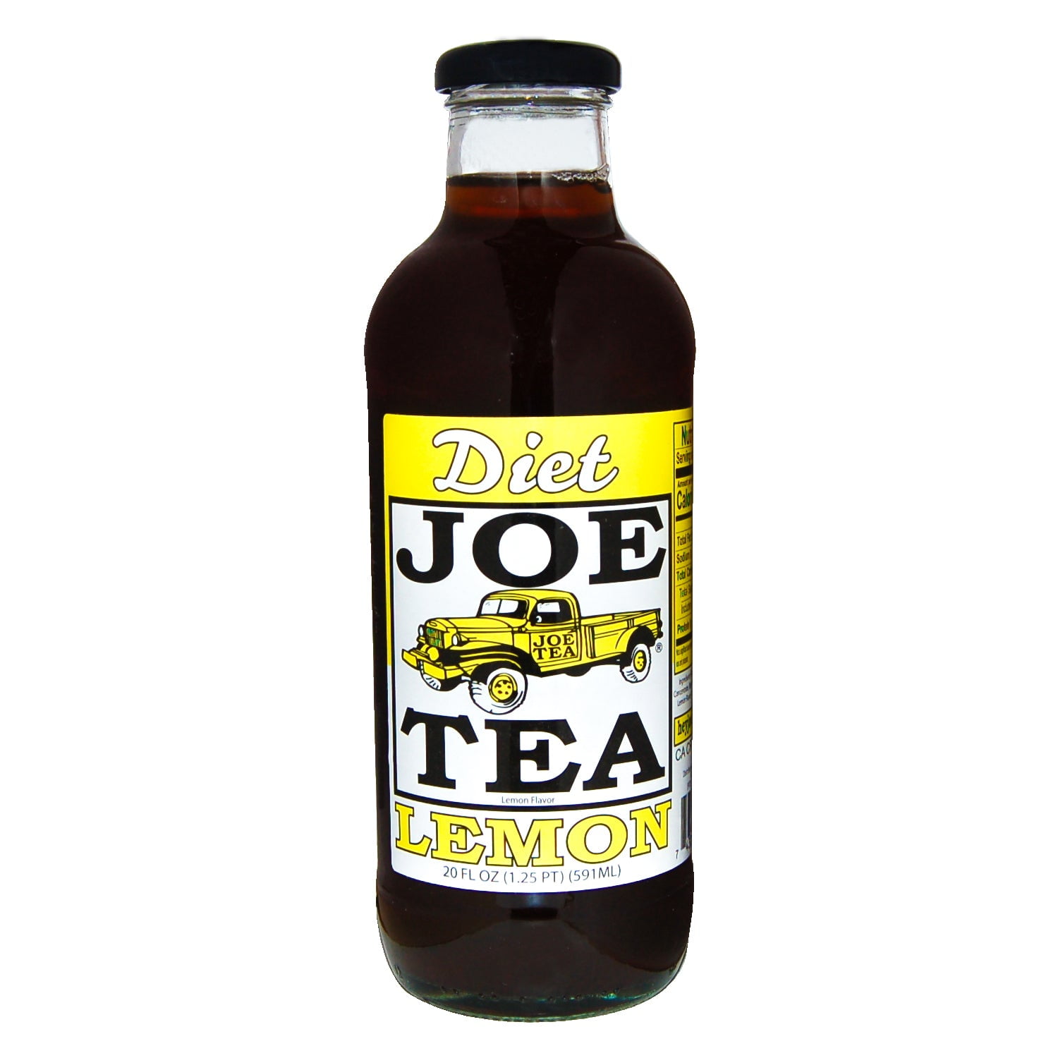JOE TEA DIET LEMON 20 OZ GLASS BOTTLE - Walmart.com
